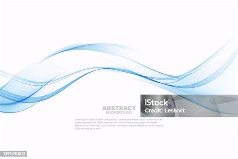 투명한 파란 물결 흐름 연기가 자욱한 파란 파도 웨이브 디자인 요소 0명에 대한 스톡 벡터 아트 및 기타 이미지 0명 곡선 과학 Istock