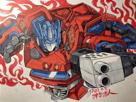 Optimus Prime Transformers Drawn By Tsushima Naoto Danbooru