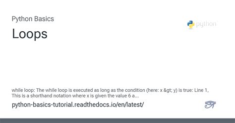 Loops Python Basics 2510