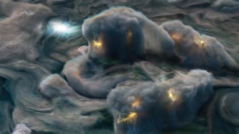Nasas Juno Spacecraft Views Chaotic Clouds Of Jupiter