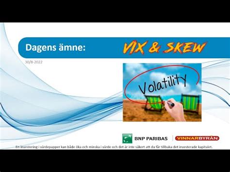 Tobbe Spekulerar VIX Vs Skew YouTube