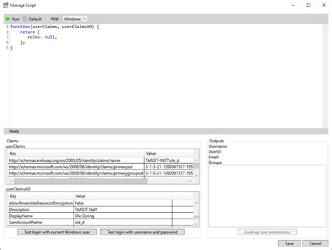 Openid Parametric Roles Script Examples Targit Community