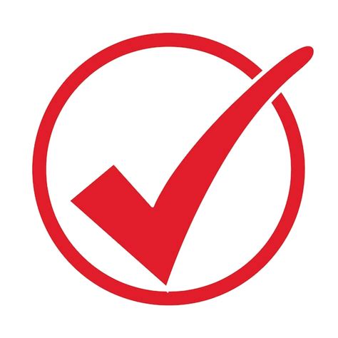 Premium Vector Red Check Tick Icon Vector Illustration Premium Vector Red Check Tick Icon Vector Illustration