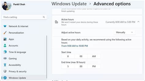 How To Set Active Hours And Avoid Sudden Updates On Windows 11