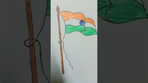 Flag Drawing 🇨🇮youtubeshorts Indian Trending Indian Youtube
