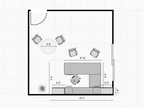 20x20 Private Office Layout Typical Office Furniture Warehouse