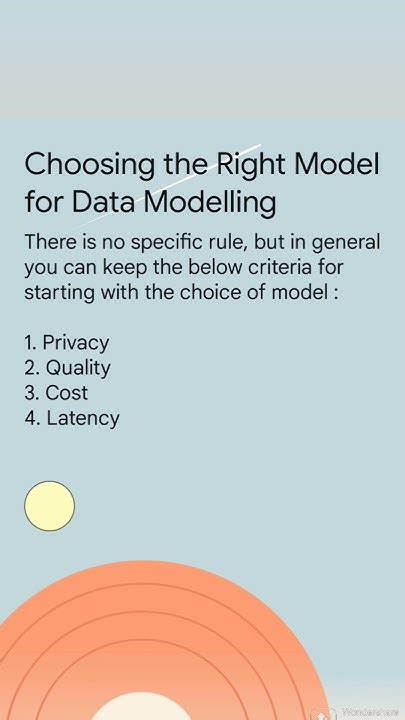 Choose The Right Model For Data Modelling Machinelearning Datascience Ai Datamodeling Youtube