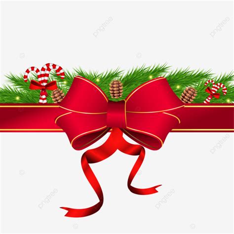 크리스마스 리본 장식 크리스마스 장식 리본 Png 일러스트 및 벡터 에 대한 무료 다운로드 Pngtree
