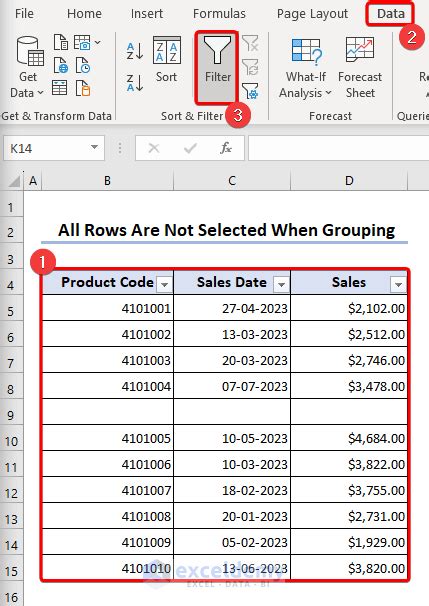 The Excel Date Filter Is Not Grouping By Month 3 Solutions