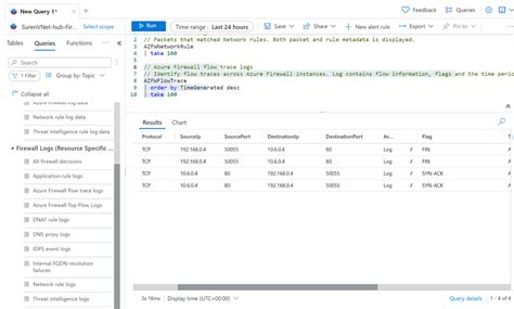 enable top flows and flow trace logs in azure firewall azure docs