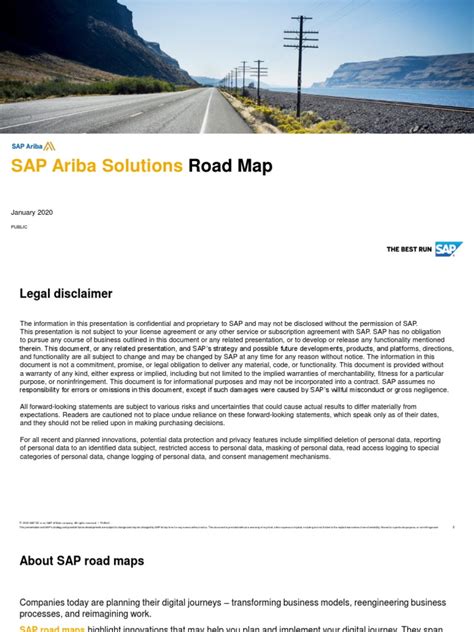 Sap Ariba Solutions Road Map Pdf Procurement Supply Chain