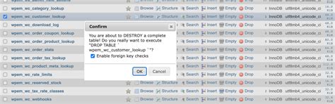 How To Delete Unused Wordpress Plugin Table In Mysql Web Hosting