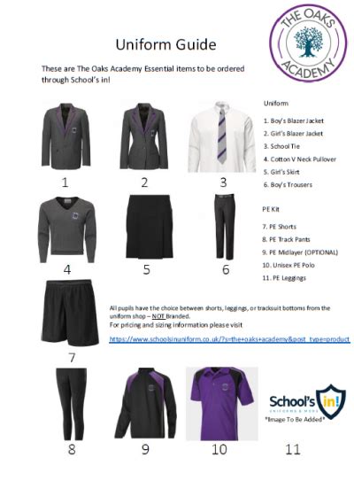 Uniform The Oaks Academy