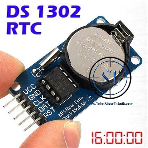Jual Kit DS1302 RTC Real Time Clock Module Jam RTC DS 1302 Battery Modul Pencacah Waktu Arduino