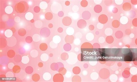 핑크 Bokeh 추상적인 배경 와 빛 와 반짝임 공간을 복사합니다 벡터 일러스트 레이 션입니다 계절에 대한 스톡 벡터 아트 및 기타 이미지 Istock