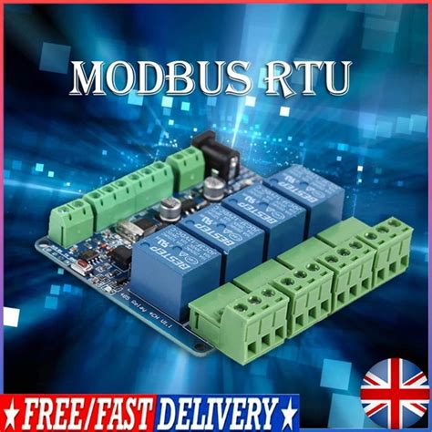 Modbus Rtu 4 Way Relay Module Ttlrs485 Interface Communication With Indicators £889 Picclick Uk