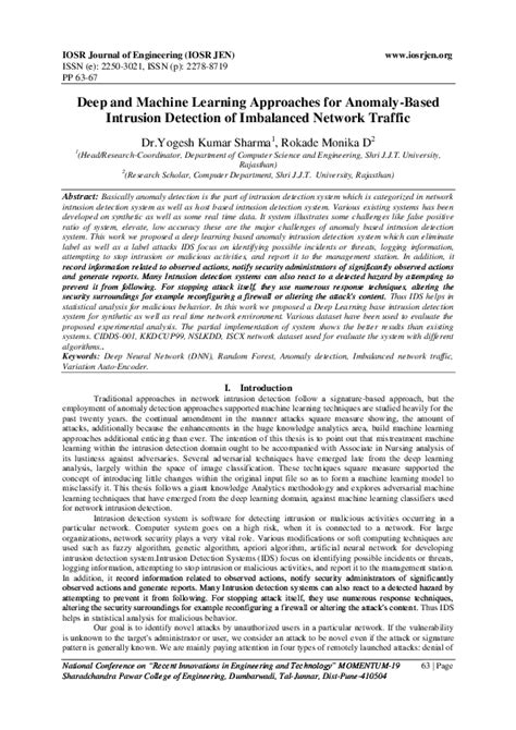 Pdf Deep And Machine Learning Approaches For Anomaly Based Intrusion Detection Of Imbalanced