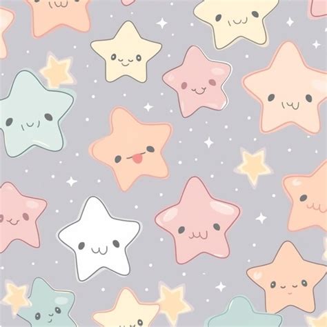 Premium Ai Image A Pattern Of Stars With The Words Hello Kitty On The Bottom
