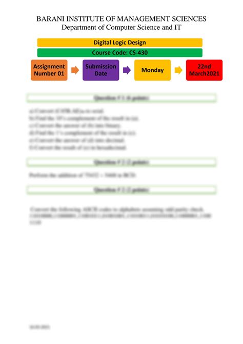 Solution Assignment 01 Studypool