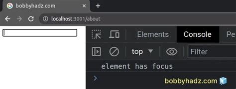 Check If An Element Is Focused In React Bobbyhadz