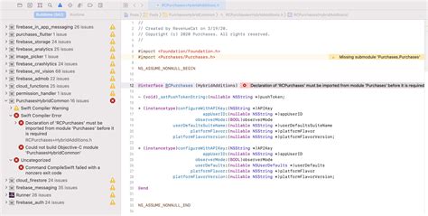 Unable To Archive Ios · Issue 133 · Revenuecatpurchases Flutter · Github