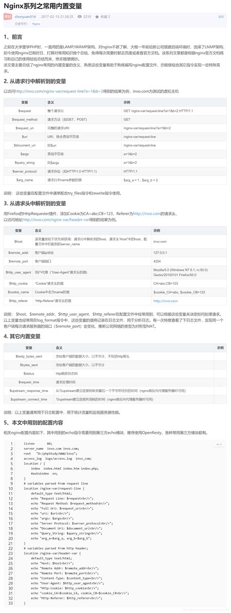 Nginx内置变量含义说明nginx内的元素含义 Csdn博客 Nginx内置变量含义说明nginx内的元素含义 Csdn博客