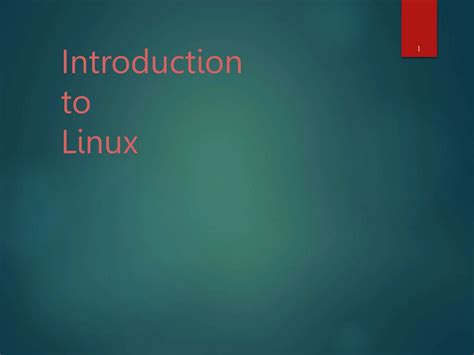 Presentation Of Linux Ppt