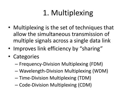 Ppt Multiplexing And Spreading Bandwidth Utilization Powerpoint Presentation Id2072964