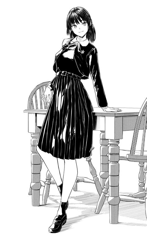 Hiwatari Rin Original Highres 1girl 3 Against Table Arm Support Belt Chair Dress