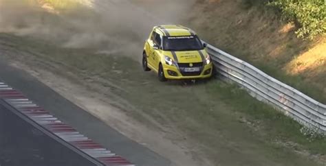 Suzuki Swift Sport Nurburgring Crash Shows Terminal Understeer Panic Autoevolution