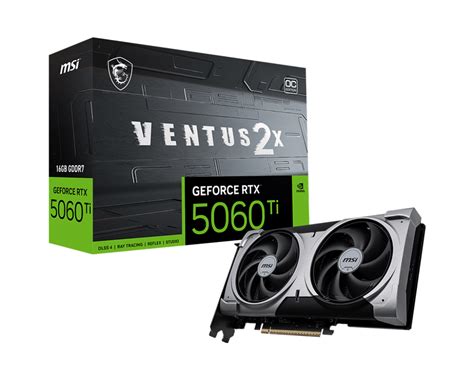 Msi Geforce Rtx™ 5060 Ti 16g Ventus 2x Oc Plus