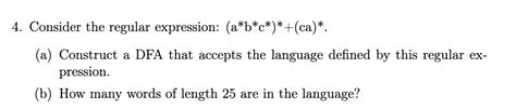 Solved 4 Consider The Regular Expression A∗ B∗c∗∗ca∗