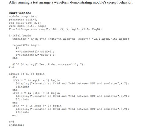 Solved Design Implement A Verilog Module And Create A Chegg Com