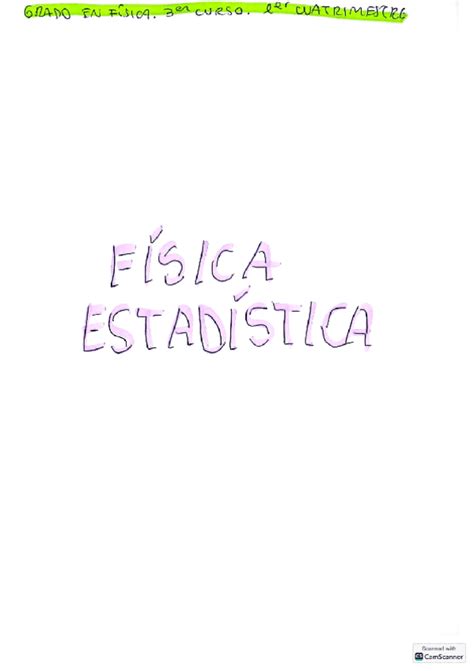 Fisica Estadistica Apuntespdf
