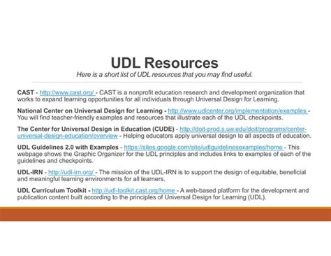 Udl And New Course Design Ppt