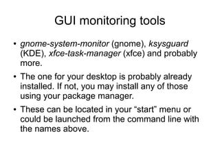 Linux Monitoring Ppt