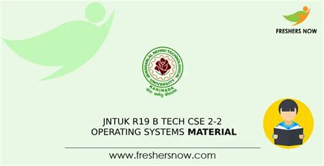 JNTUK R B Tech CSE Operating Systems Material Notes