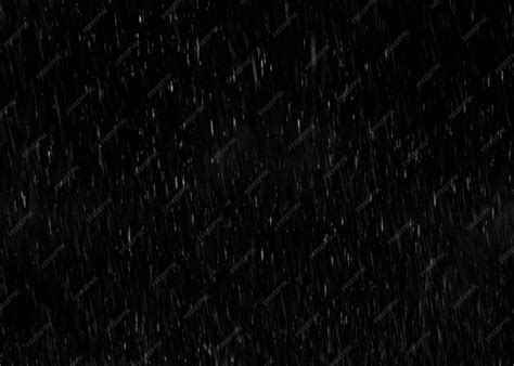 Realistic Rain Overlay Premium Photo