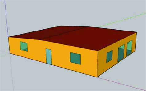 Sketchup Model Of The Building Download Scientific Diagram