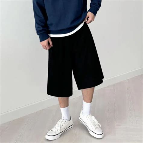 당일출고11할인 7부 버뮤다 와이드 팬츠 3color 헬스 트레이닝 짐웨어 밴딩 오버핏 스웻팬츠 반바지