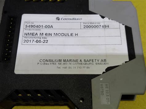 Consiliun Nmea M 6in Module H Relay 5490401 00a Marine Store Spear Oasismachinery