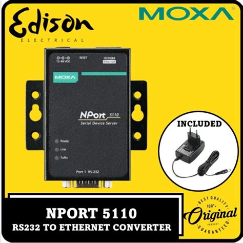 Jual Moxa Nport 5110 1 Port Rs 232 Serial Device Servers Jakarta Barat Edison Electrical