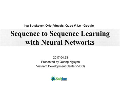 Sequence To Sequence Learning With Neural Networks Pptx Artificial Intelligence Technology