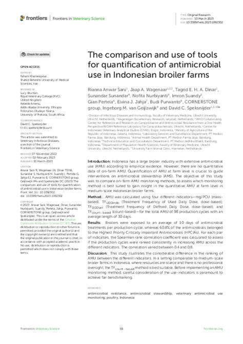 Pdf The Comparison And Use Of Tools For Quantification Of Antimicrobial Use In Indonesian