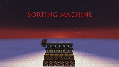 Sorting Machine By Abrminecraft Overflow Protection Expandable And Fast Minecraft Project