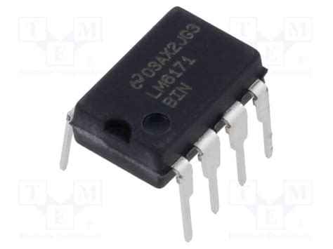 Lm6171bin Nopb Texas Instruments Ic Operational Amplifier 100mhz