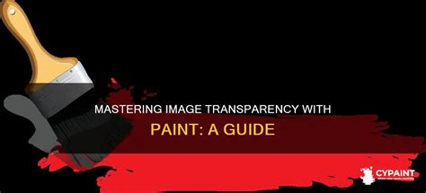 Mastering Image Transparency With Paint A Guide CyPaint