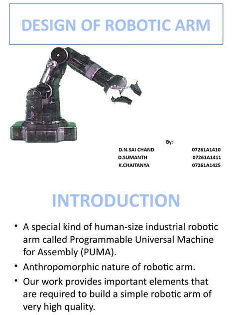 Design Of Robotic Arm Pdf
