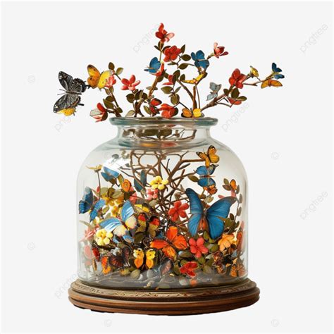 나비가 있는 마법의 유리병 마법 같은 항아리 나방 Png 일러스트 및 이미지 에 대한 무료 다운로드 Pngtree