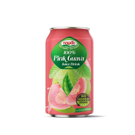 Nawon Healthy 100 Pink Guava Juice Can 330ml 11 18 Fl Oz